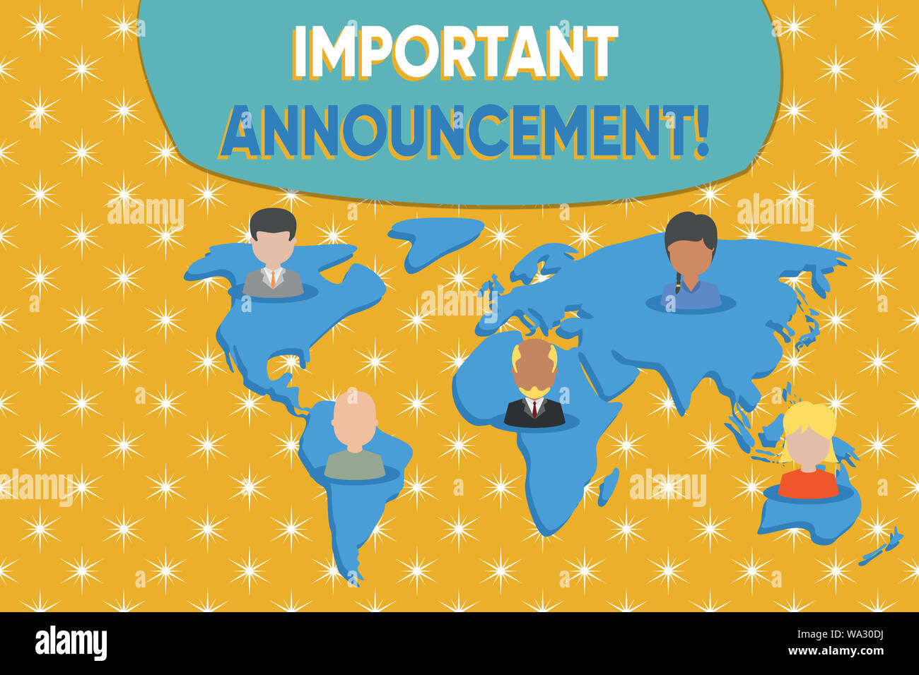 Writing note showing Important Announcement. Business concept for ...