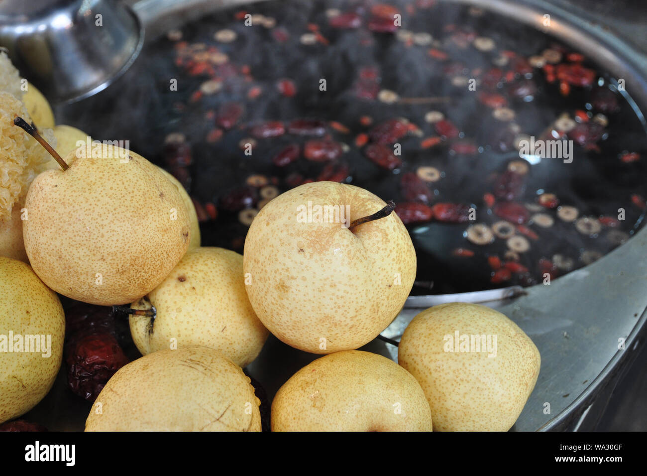 Rock sugar snow pear soup Stock Photo - Alamy