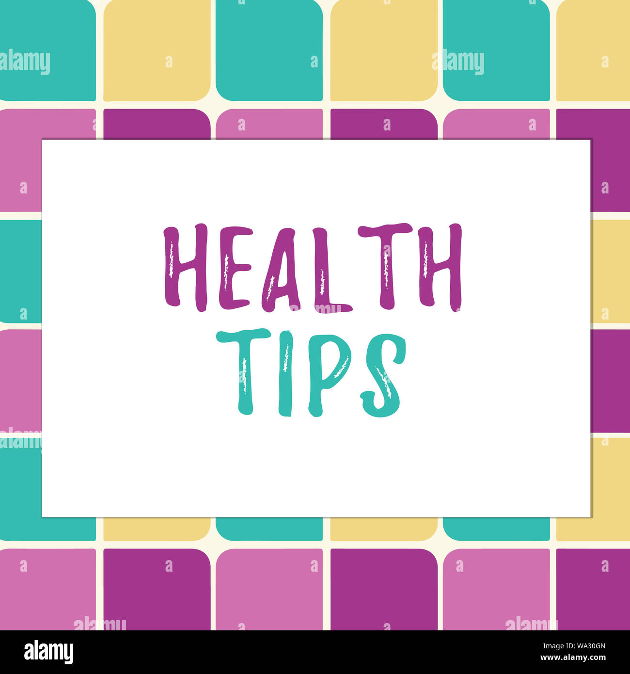 Writing note showing Health Tips. Business concept for advice or ...