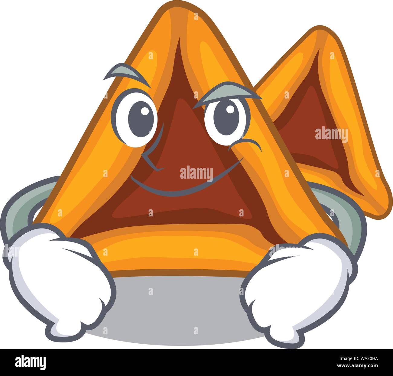 Witch hamantaschen cookies with the cartoon shape Stock Vector Image ...