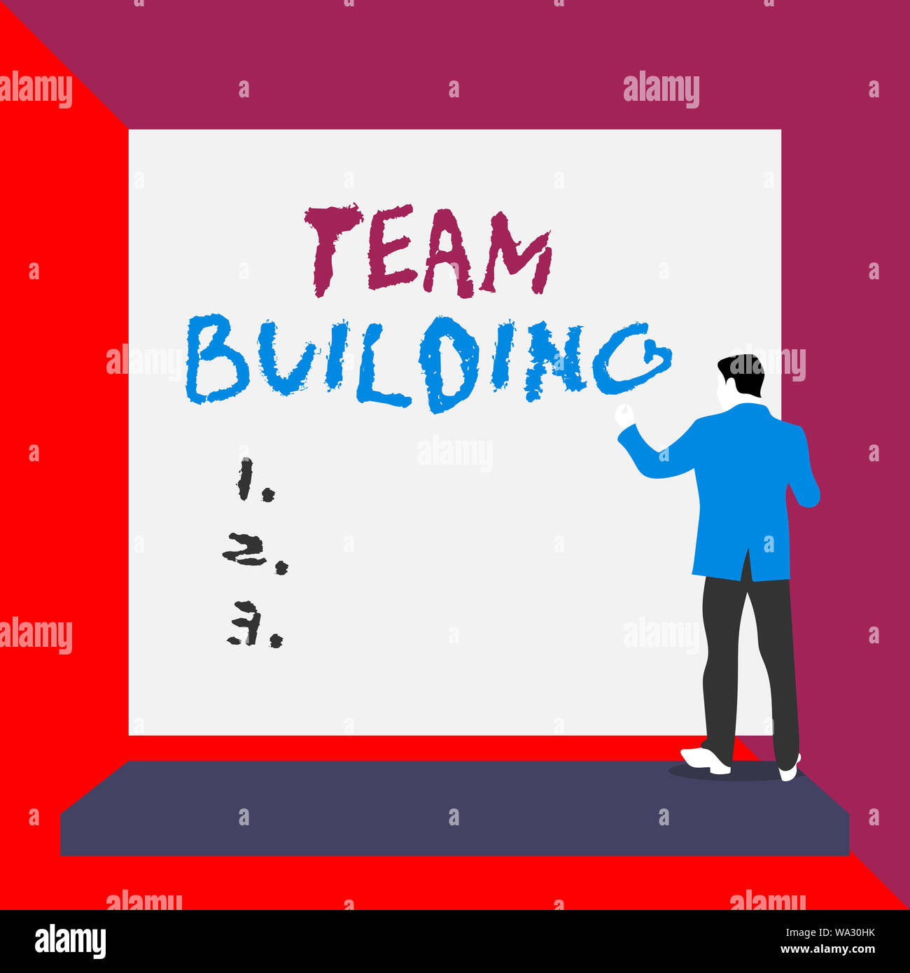 Word writing text Team Building. Business photo showcasing various ...