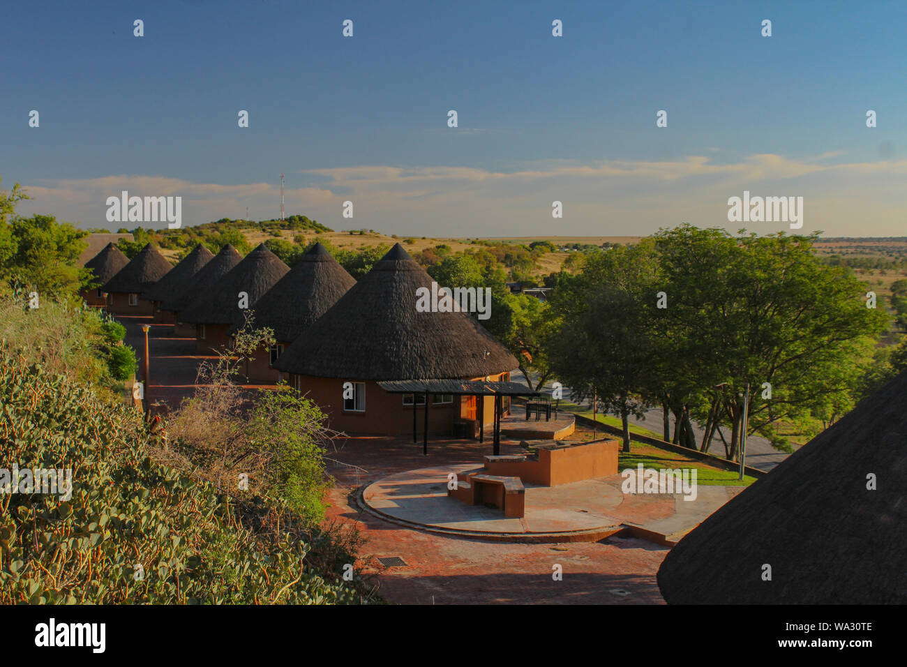 Small lodges in Willem Pretorius game reserve in South Africa in ...