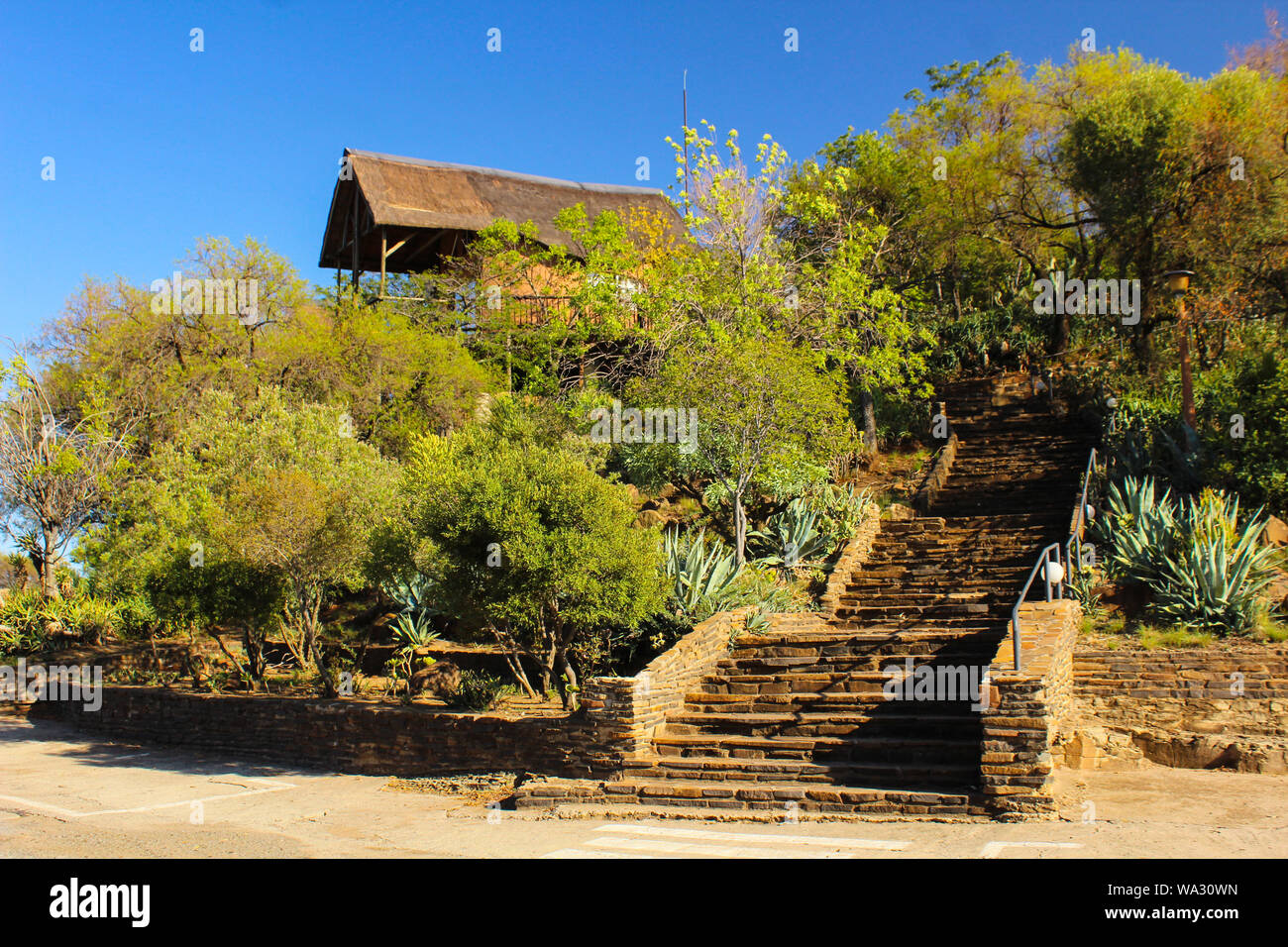 One of the lodges in Willem Pretorius game reserve in South Africa in ...