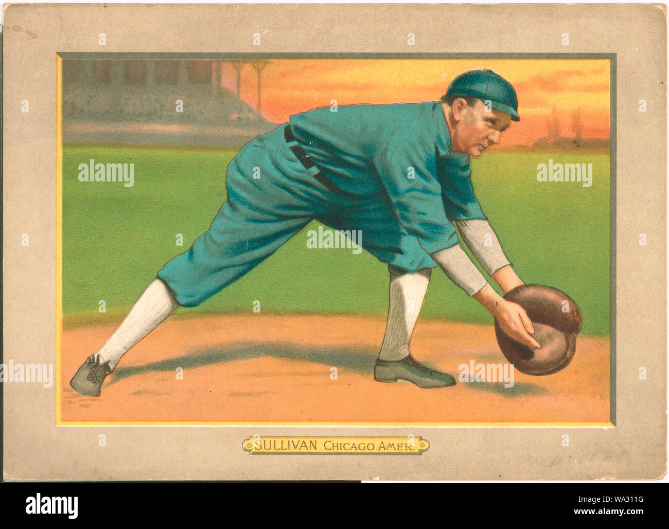 Billy Sullivan, Chicago White Sox, baseball card portrait Stock Photo ...