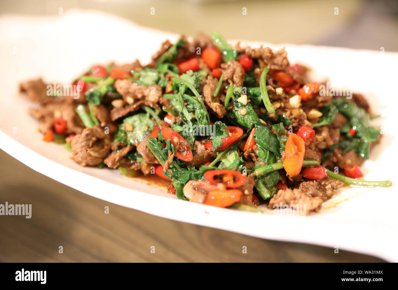 Sprinkle with yellow beef Stock Photo - Alamy