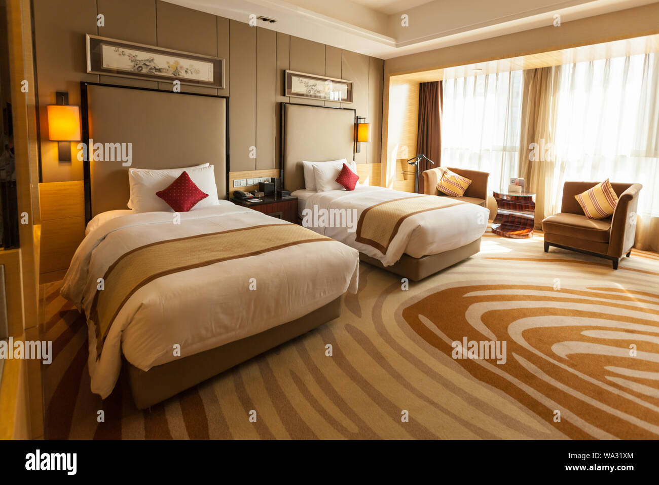 Five-star luxury hotel rooms Stock Photo - Alamy