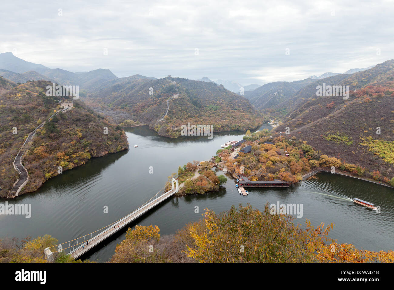 Beijing huairou huanghua city great water wall Stock Photo - Alamy