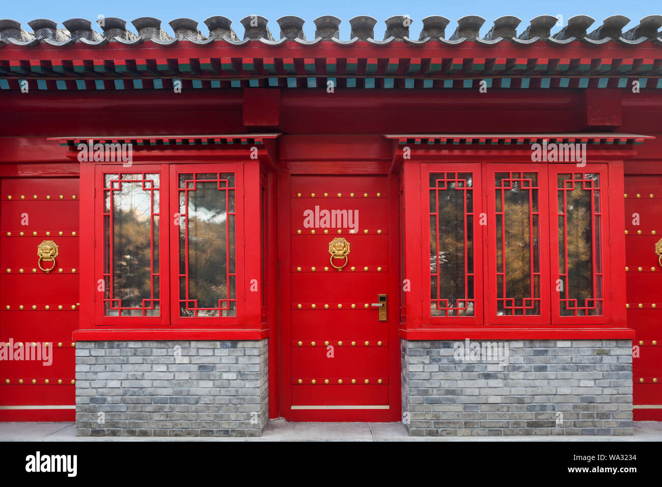 Old Beijing antique buildings Stock Photo - Alamy
