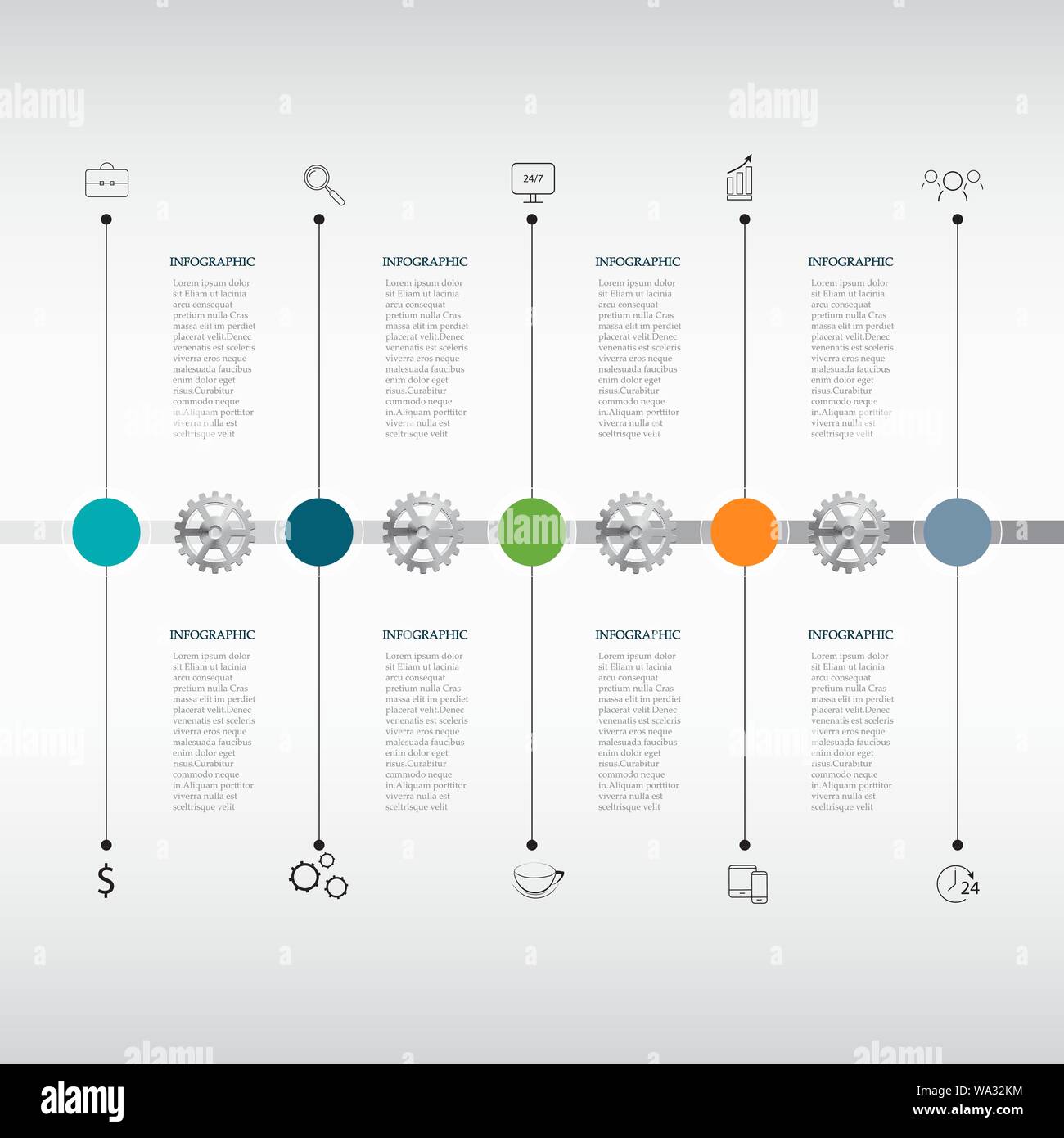 Timeline business infographic Stock Vector Image & Art - Alamy