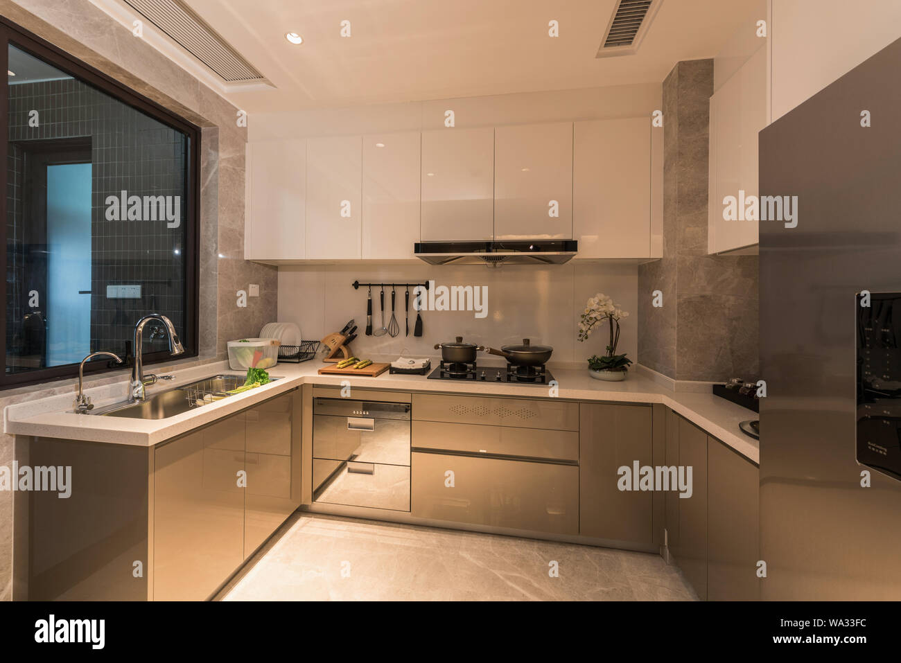 Bedroom is the kitchen Stock Photo - Alamy