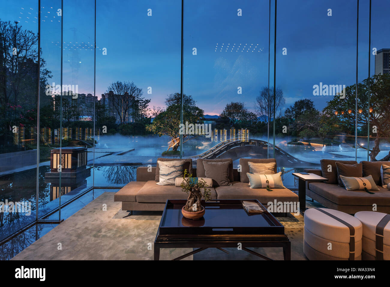 The clubhouse interior lounge Stock Photo - Alamy