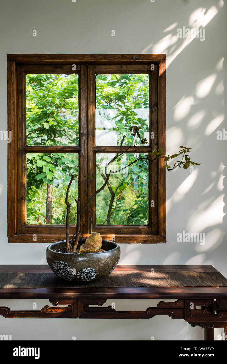Chinese style window decoration Stock Photo - Alamy