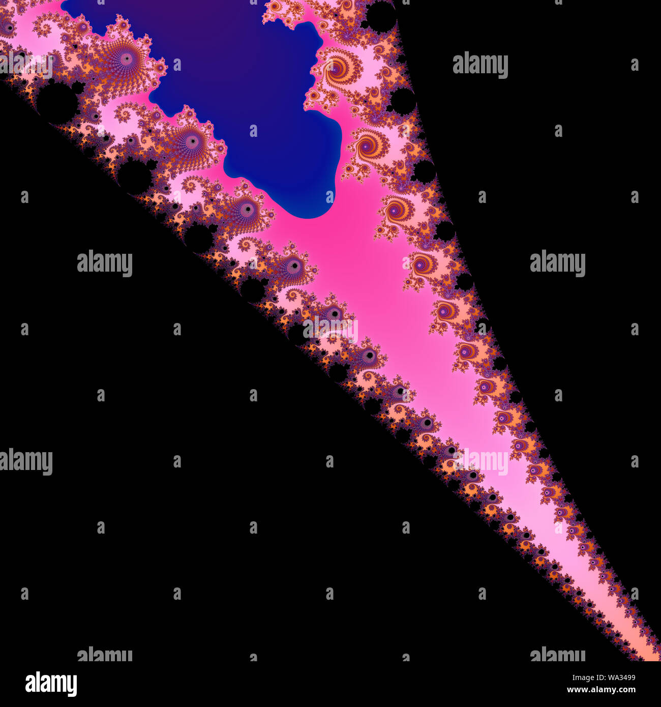 Purple mandelbrot fractal hi-res stock photography and images - Alamy