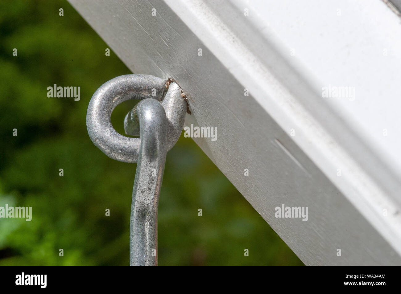 Window fittings on a white frame Stock Photo - Alamy