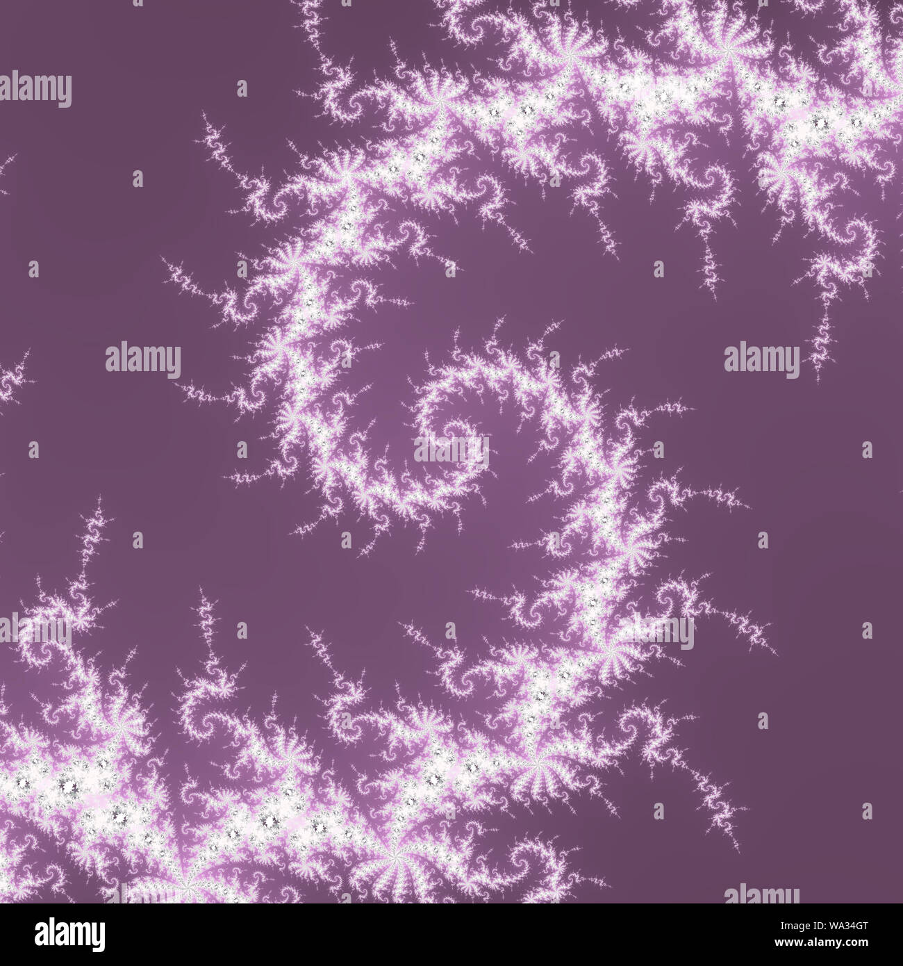 White, grey and pink mandelbrot fractal Stock Photo - Alamy