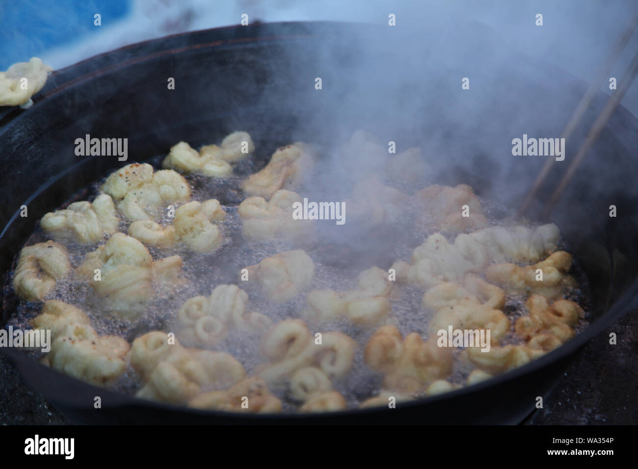 Frying oil fruit Stock Photo - Alamy