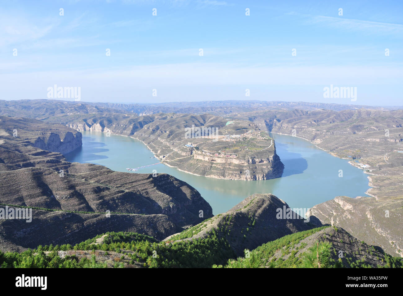 The Yellow River source scenic Stock Photo - Alamy