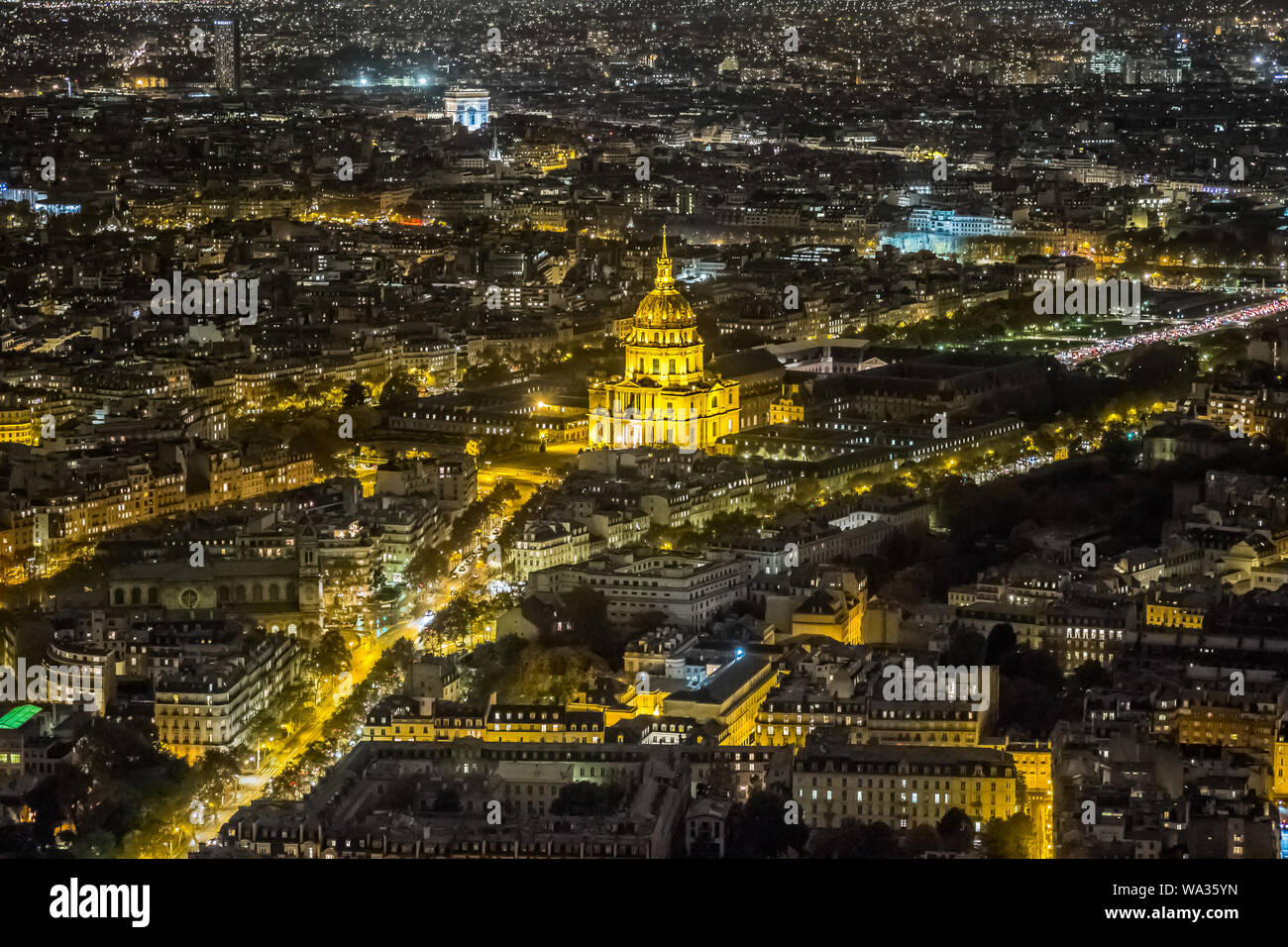 Night view of Paris Stock Photo - Alamy