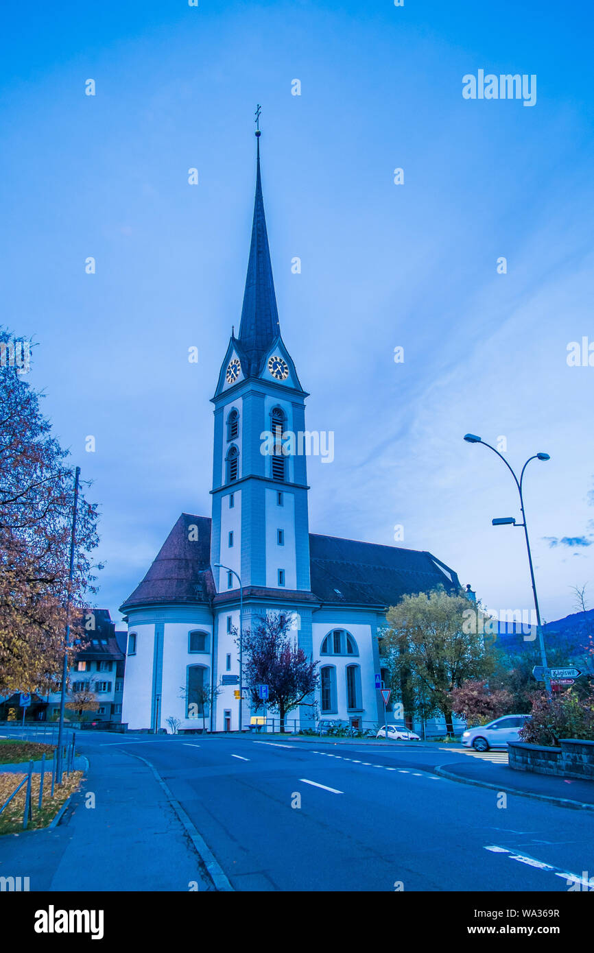 The Swiss town in interlochen Ken Stock Photo - Alamy