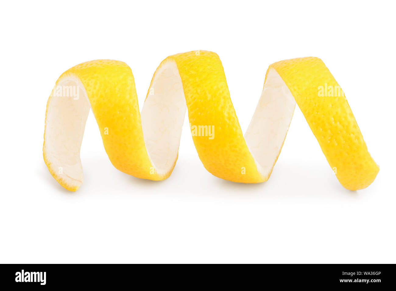 Lemon peel isolated on white background. Healthy food Stock Photo - Alamy