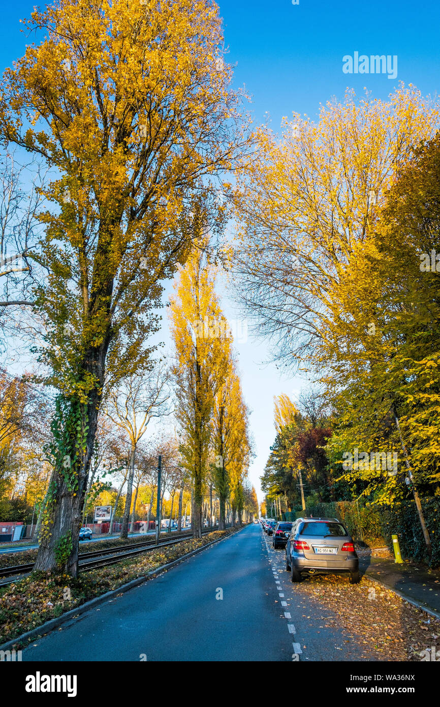 French town scenery Stock Photo - Alamy