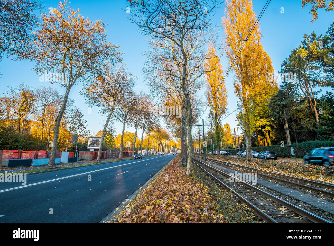 French town scenery Stock Photo - Alamy