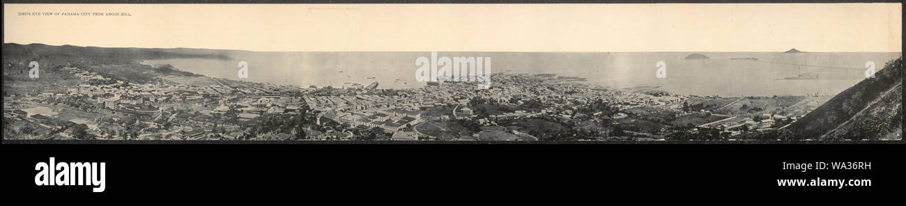 Bird's eye view of Panama City from Ancon Hill Stock Photo - Alamy