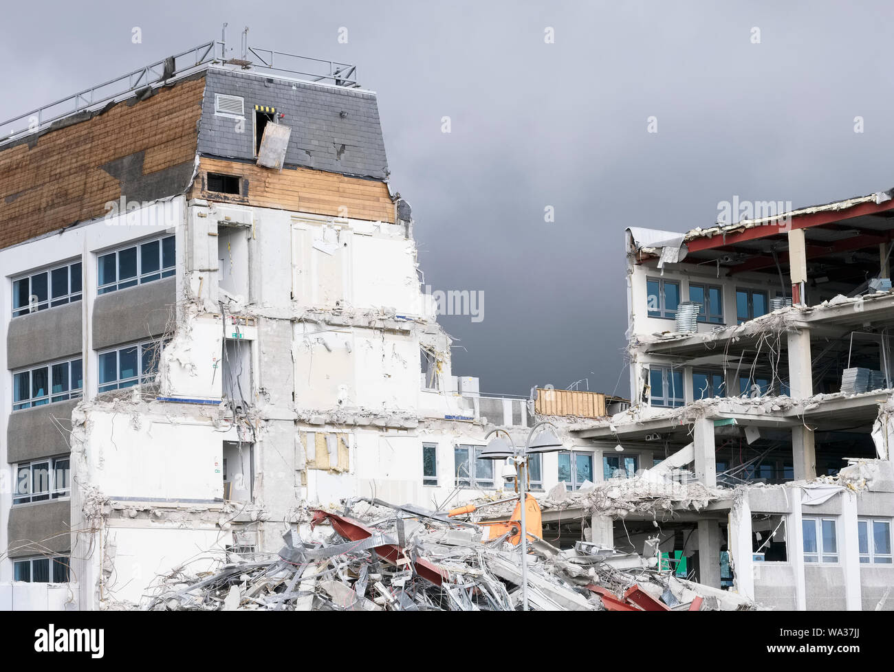 Building Demolition Explosion