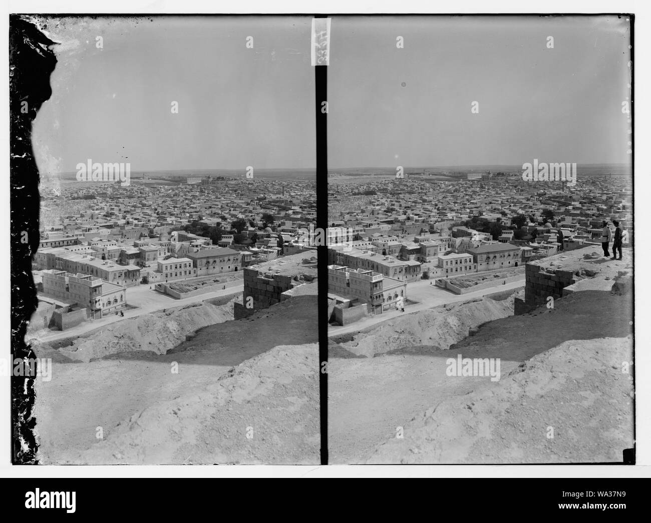 Aerial city view old Black and White Stock Photos & Images - Alamy