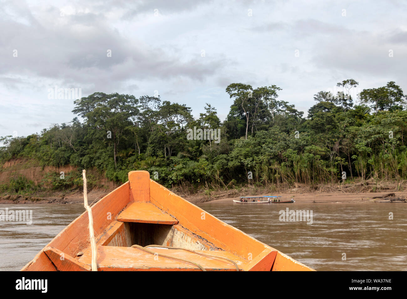 Boat Madidi River Madidi National Park High Resolution Stock ...