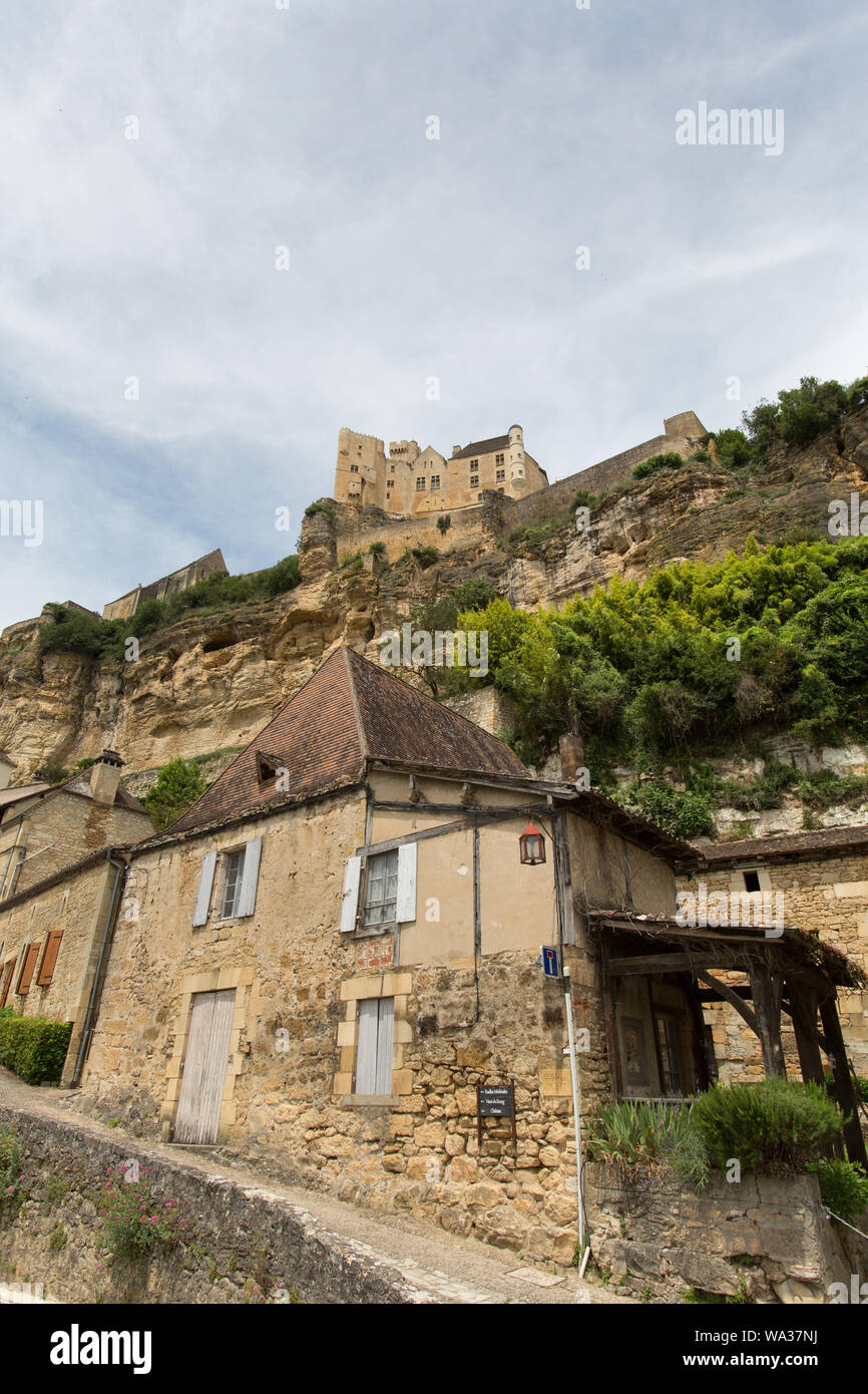 Village of Beynac-et-Cazenac, France. Picturesque view of Beynac’s ...
