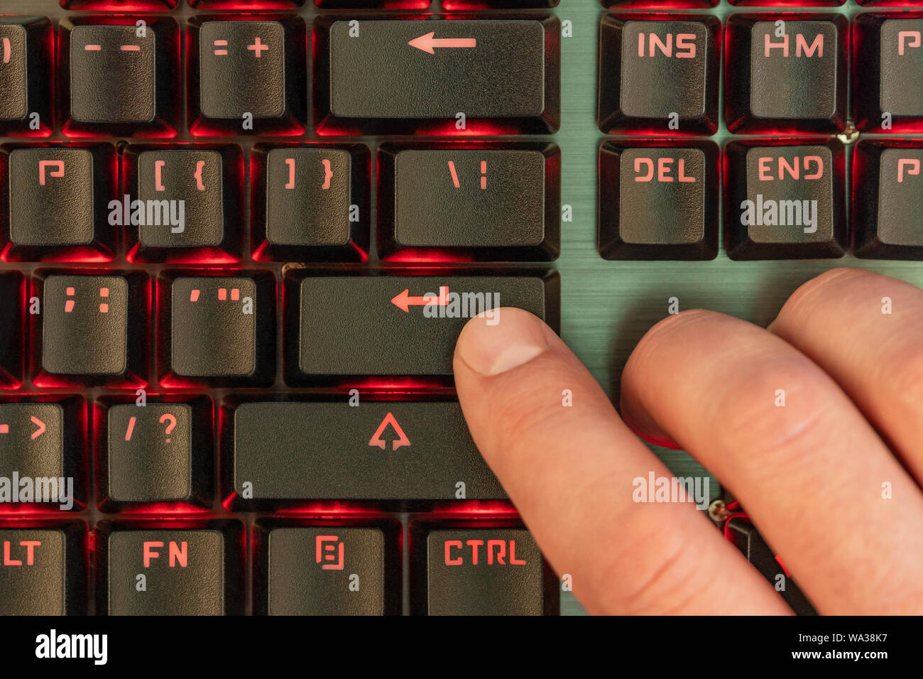 Forefinger presses hi-res stock photography and images - Alamy