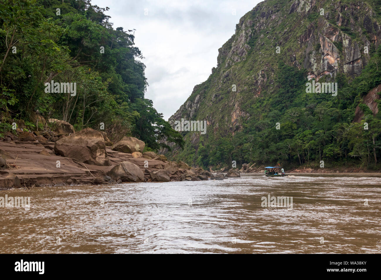 Boat Madidi River Madidi National Park High Resolution Stock ...