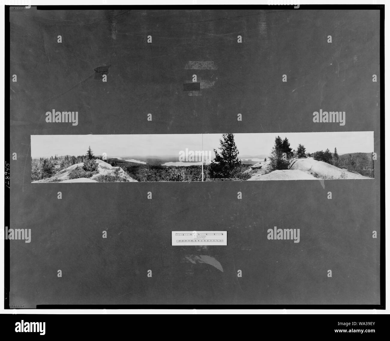 Mountain landscape from forests Black and White Stock Photos & Images ...