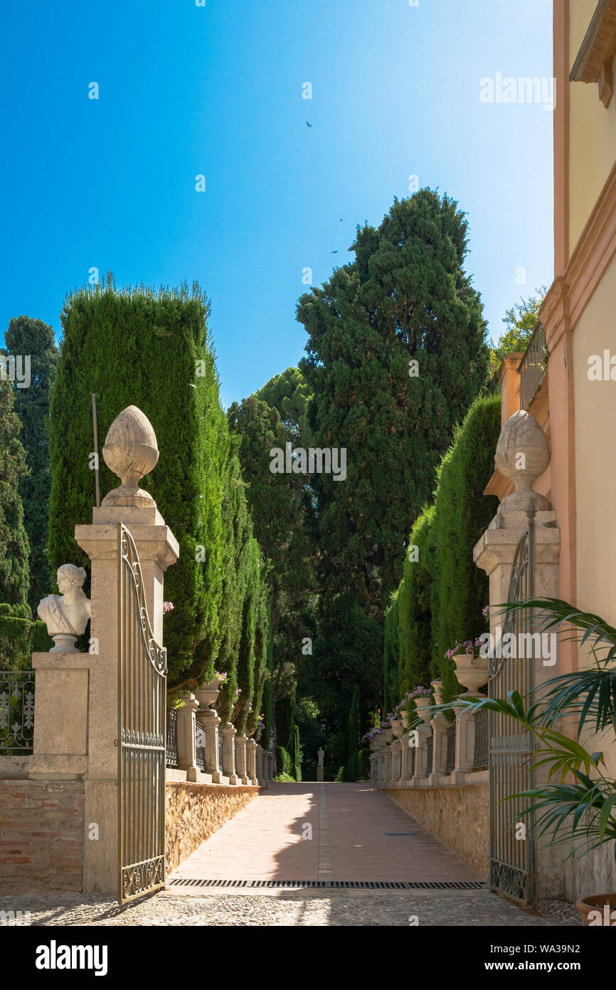 Valencia, Spain-07/20/2019:Monforte Garden - Jardines de Monforte. A ...