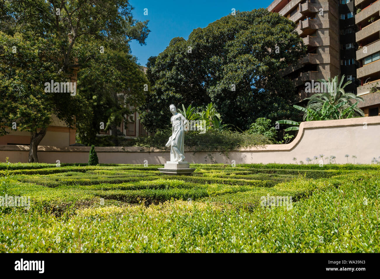 Valencia, Spain-07/20/2019:Monforte Garden - Jardines de Monforte. A ...