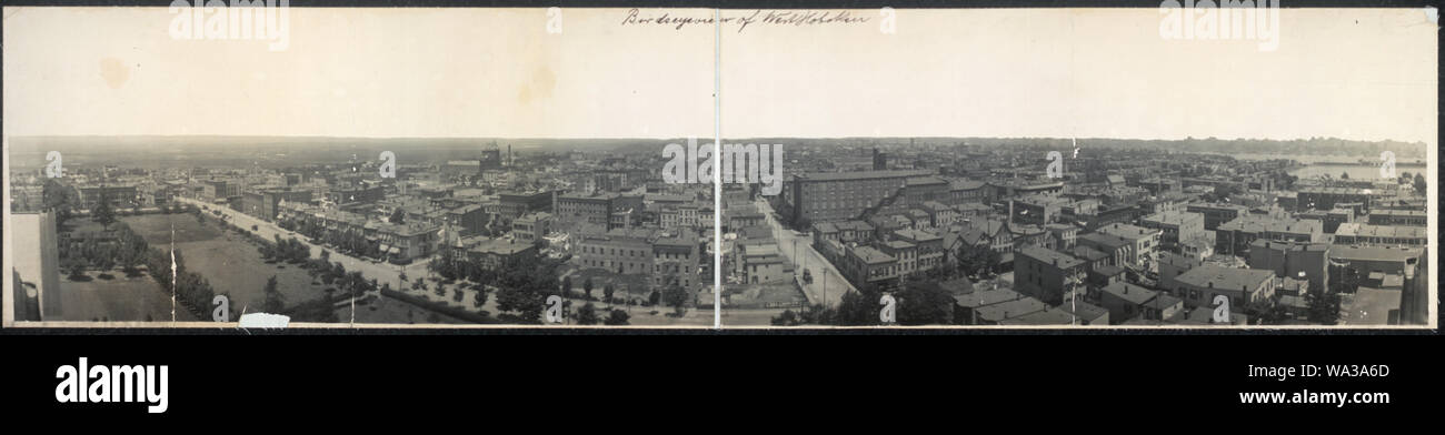 Birds eye view of West Hoboken Stock Photo - Alamy