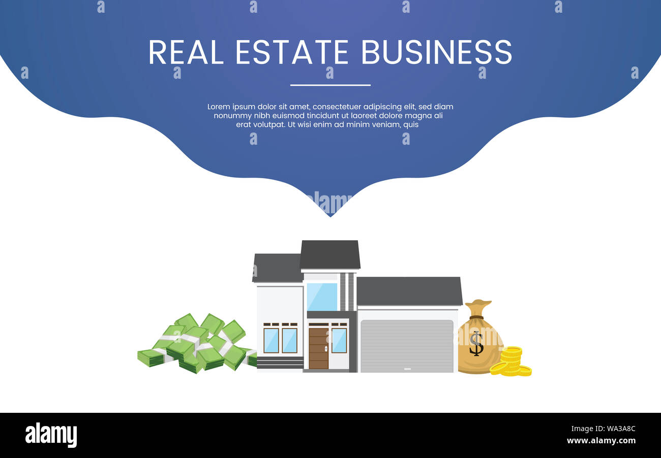 property business investment concept theme for template banner or ...