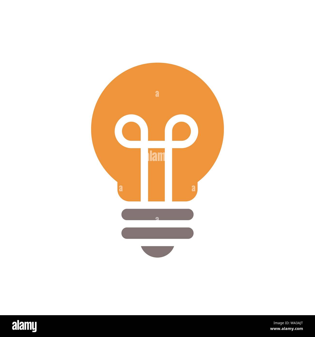 Nice and Clean Vector Light Bulb Stock Vector Image & Art - Alamy