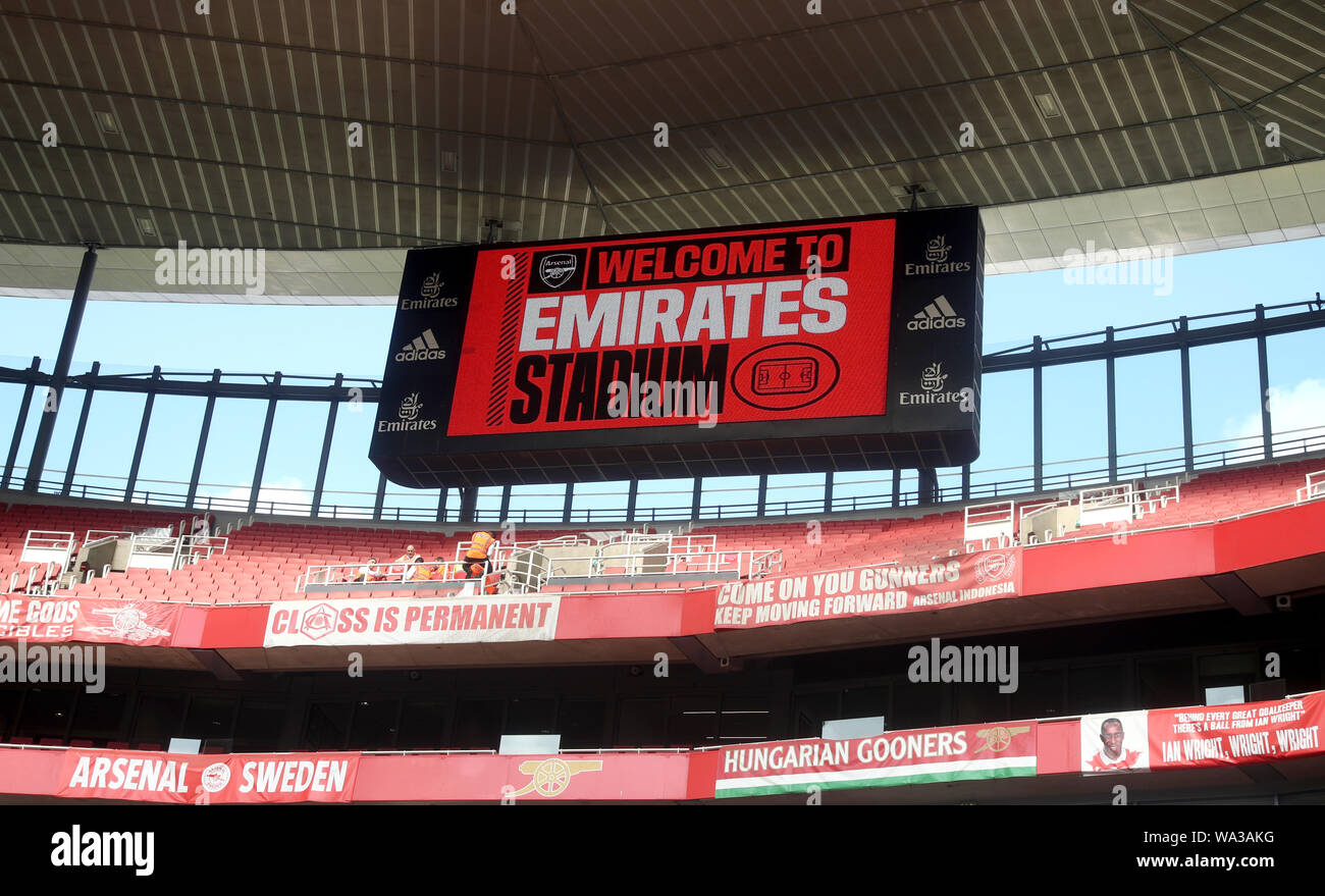 A general view of The Emirates Stadium, London Stock Photo - Alamy