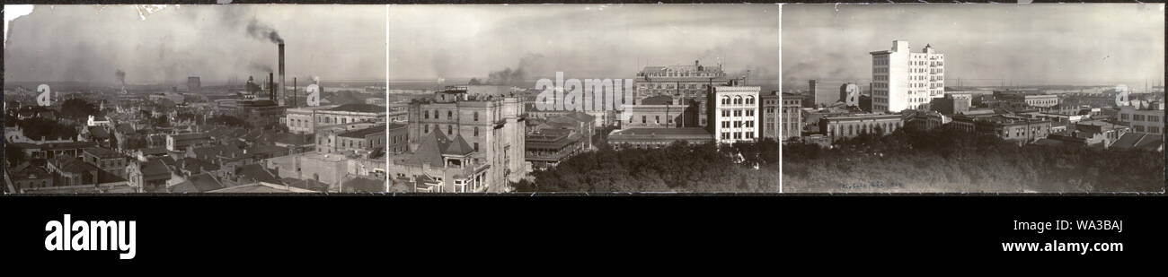 Birdseye of Mobile, Ala Stock Photo - Alamy