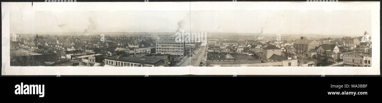 Birdseye view looking east from American Bank Bldg., Everett, Wash ...