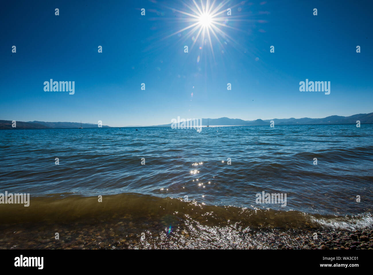 Fuxian lake scenery Stock Photo - Alamy