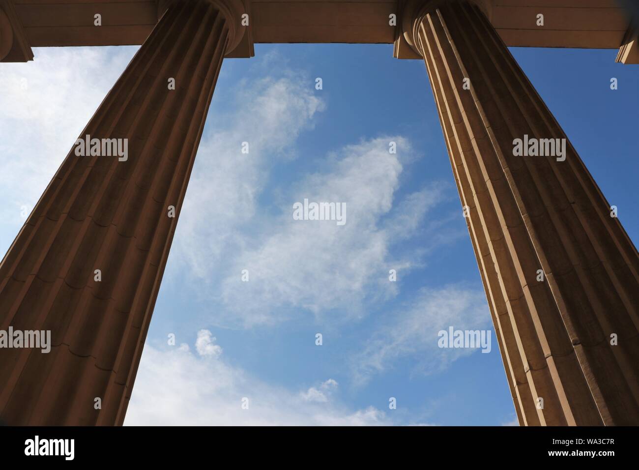 Columns and sky Stock Photo - Alamy