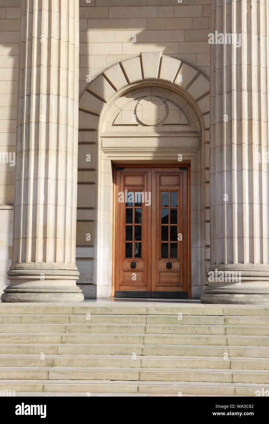 Door and columns Stock Photo - Alamy