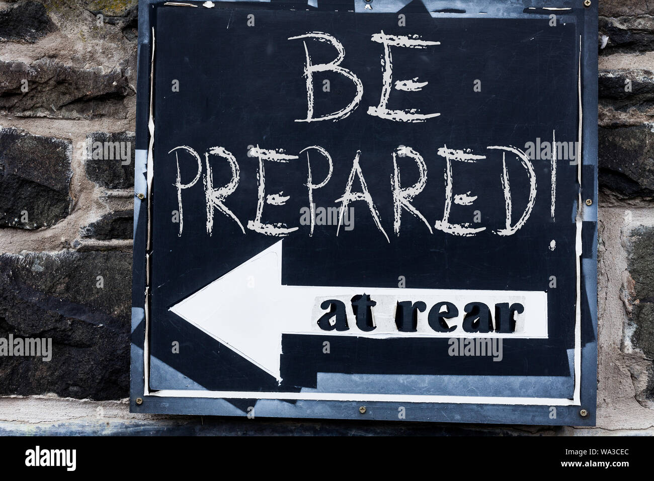 Word writing text Be Prepared. Business photo showcasing try be always ...