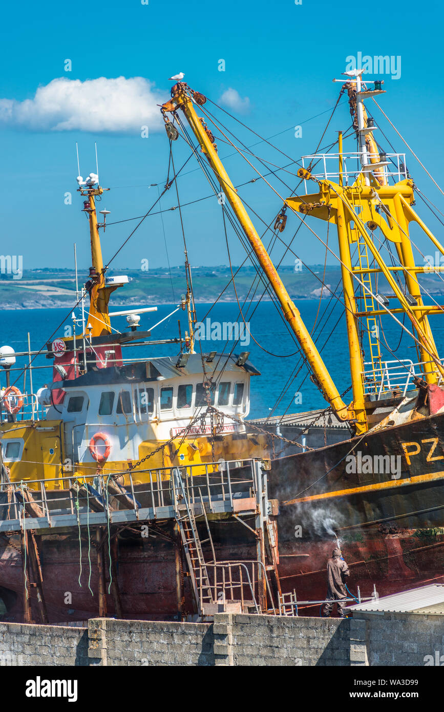 Old fishing trawler hi-res stock photography and images - Alamy