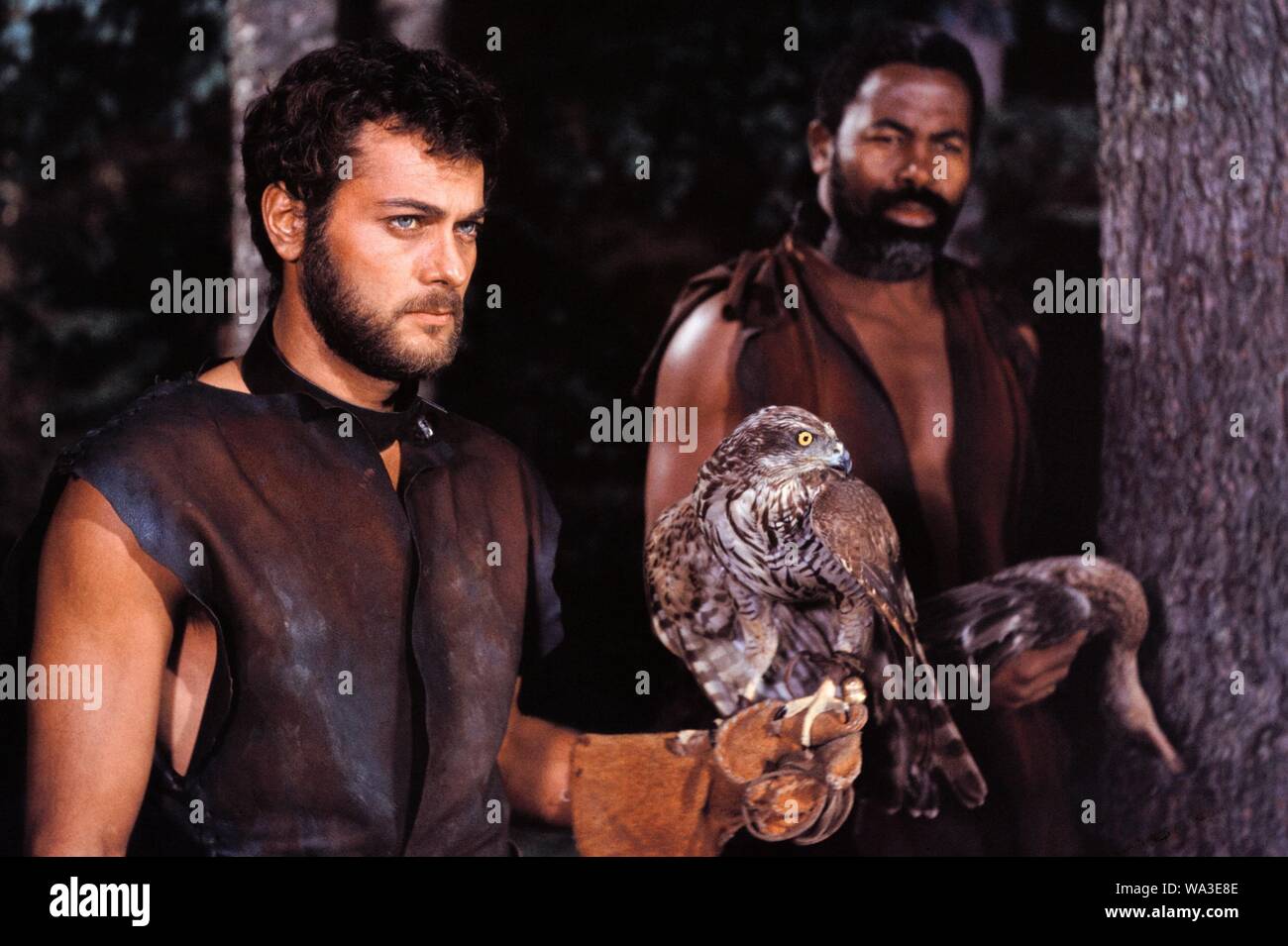 TONY CURTIS and EDRIC CONNOR in THE VIKINGS (1958), directed by RICHARD ...