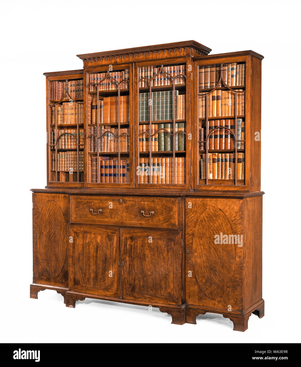 Antique bookcase Cut Out Stock Images & Pictures - Alamy