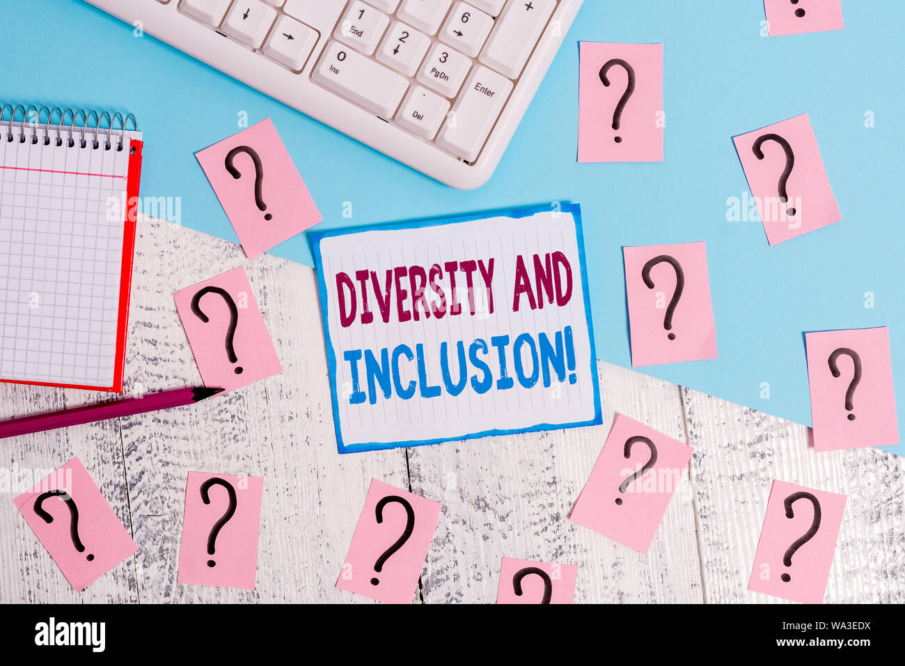 Writing note showing Diversity And Inclusion. Business concept for ...